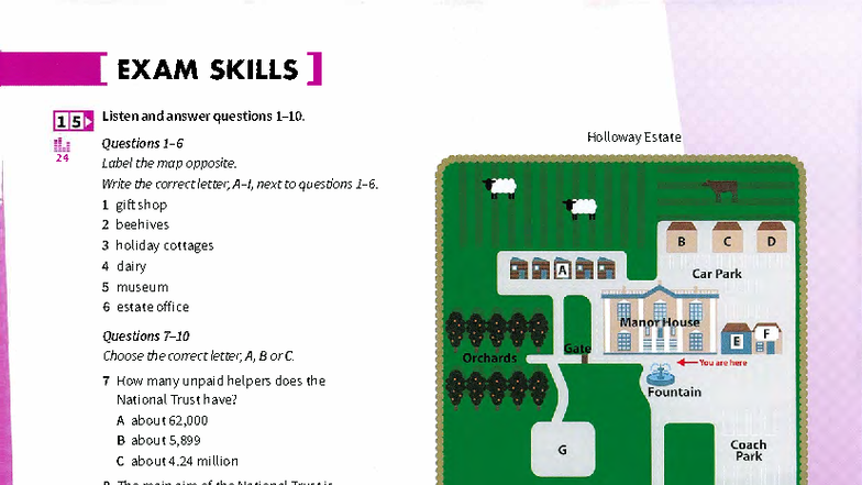 EXAM SKILLS: Listening Practice for Questions & Map Labeling - Studocu