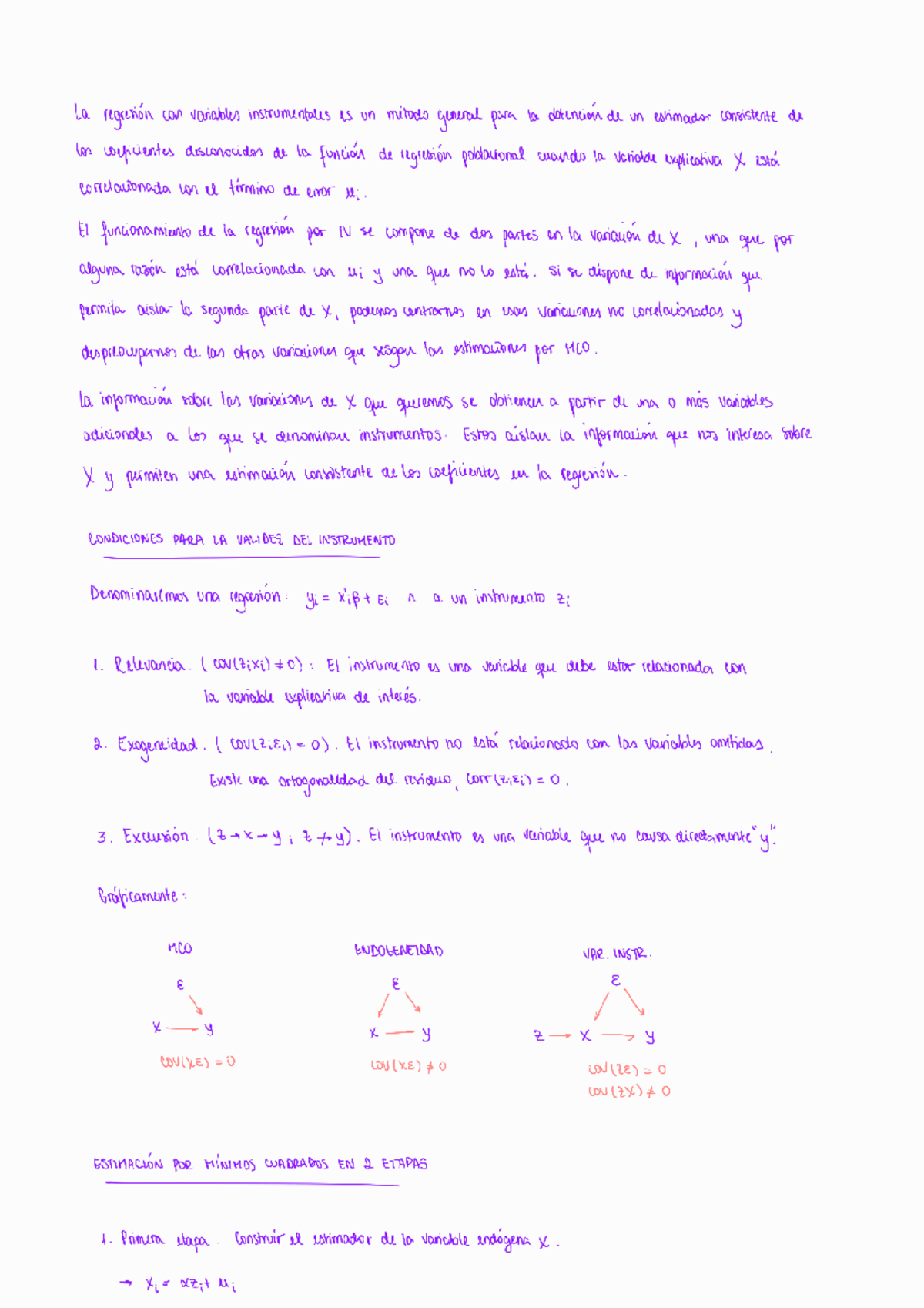 Variables Instrumentales 251211: Análisis y Estimaciones - Studocu