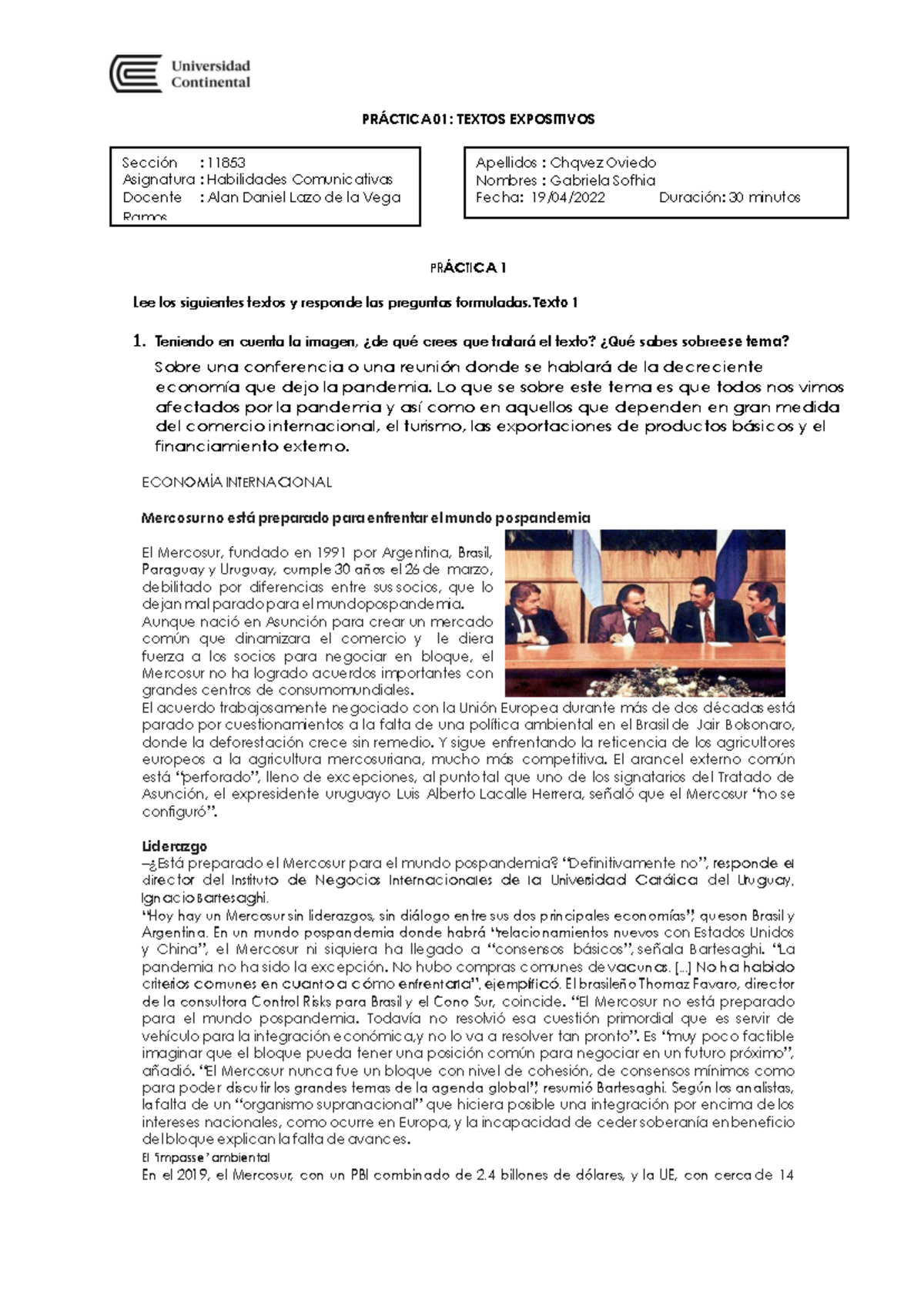 Semana 5 Práctica 1 Texto Expositivo - PR¡CTICA 01: TEXTOS EXPOSITIVOS P R ¡ C TI C A 1 Lee los ...