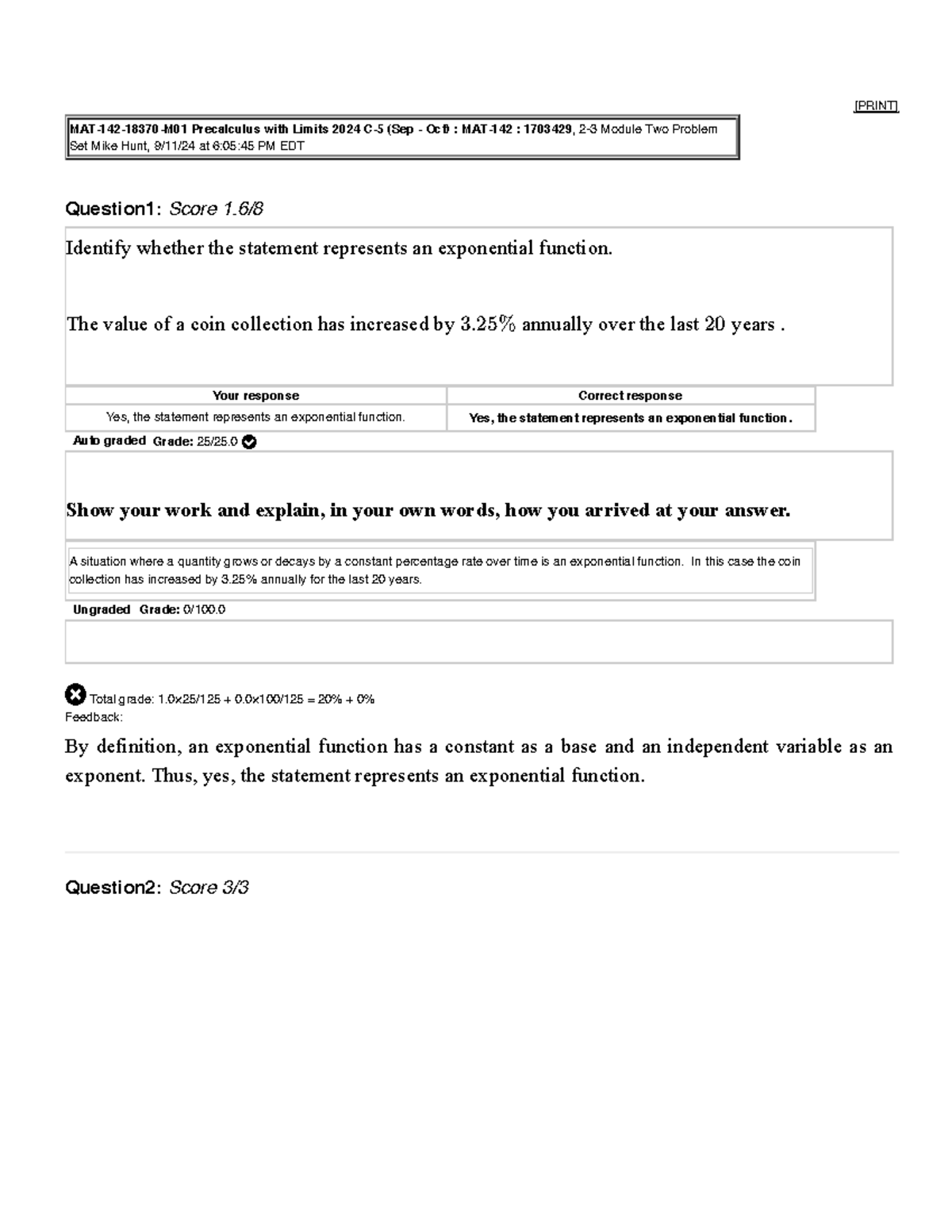 MAT-142 Module Two Problem Set Solutions and Feedback Guide - Studocu