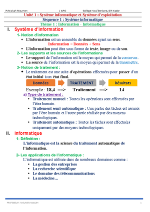 3- Type de logiciels et domaine d'application - I. Les logiciels : Définition : Un programme ...