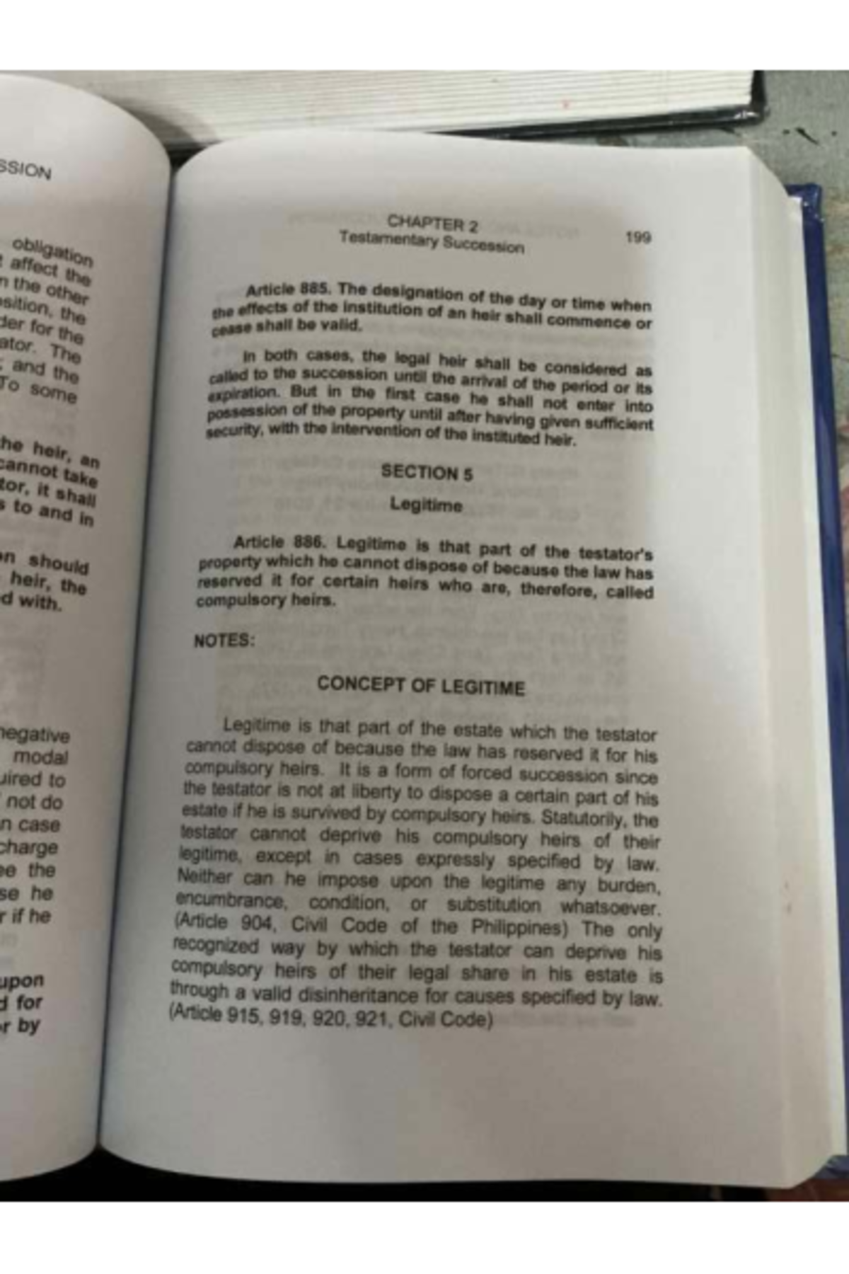 CHAPTER 2: Testamentary Succession and Legitime Insights - Studocu