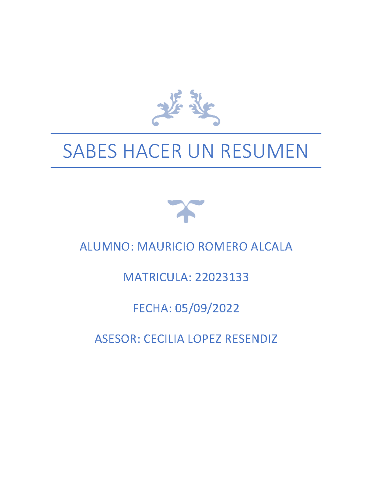 Sabes Hacer UN Resumen - ertertertert - SABES HACER UN RESUMEN ALUMNO ...