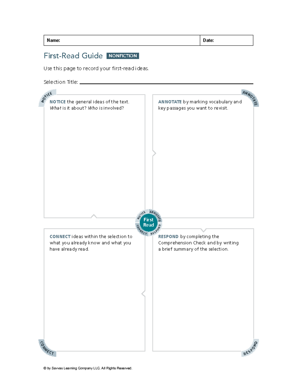 Kami Export - First-Read Guide Nonfiction - © by Savvas Learning ...