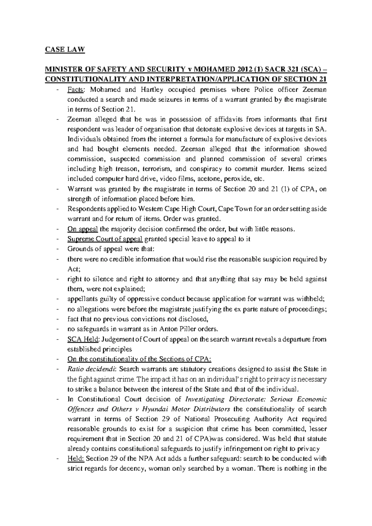 Unit 8: Arraignment and Plea Phase Overview and Case Law Analysis - Studocu