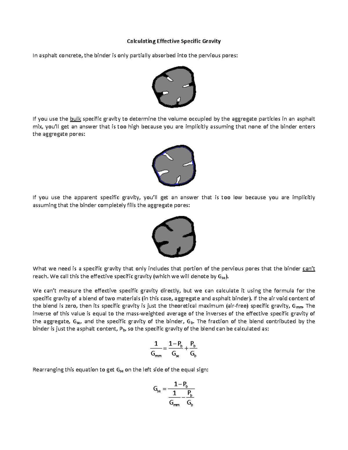 Calculating Effective Specific Gravity of Asphalt Concrete: Tutorial ...