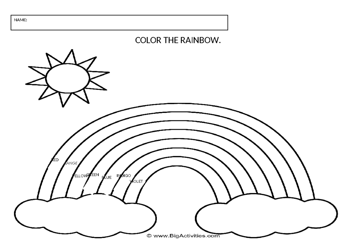 Color THE Rainbow - JHUJJKL - Advanced English Grammar - COLOR THE ...