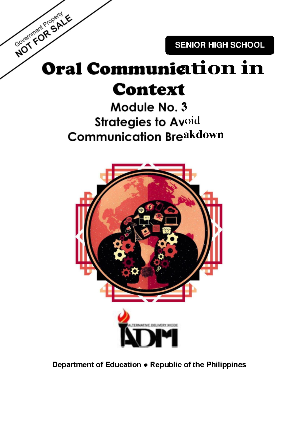 SHSG11 Q1 Module 3: Strategies to Avoid Oral Communication Breakdown ...