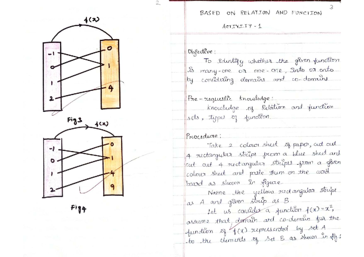 Maths Record XII (3) - Relations & Functions Activities and Graphs ...