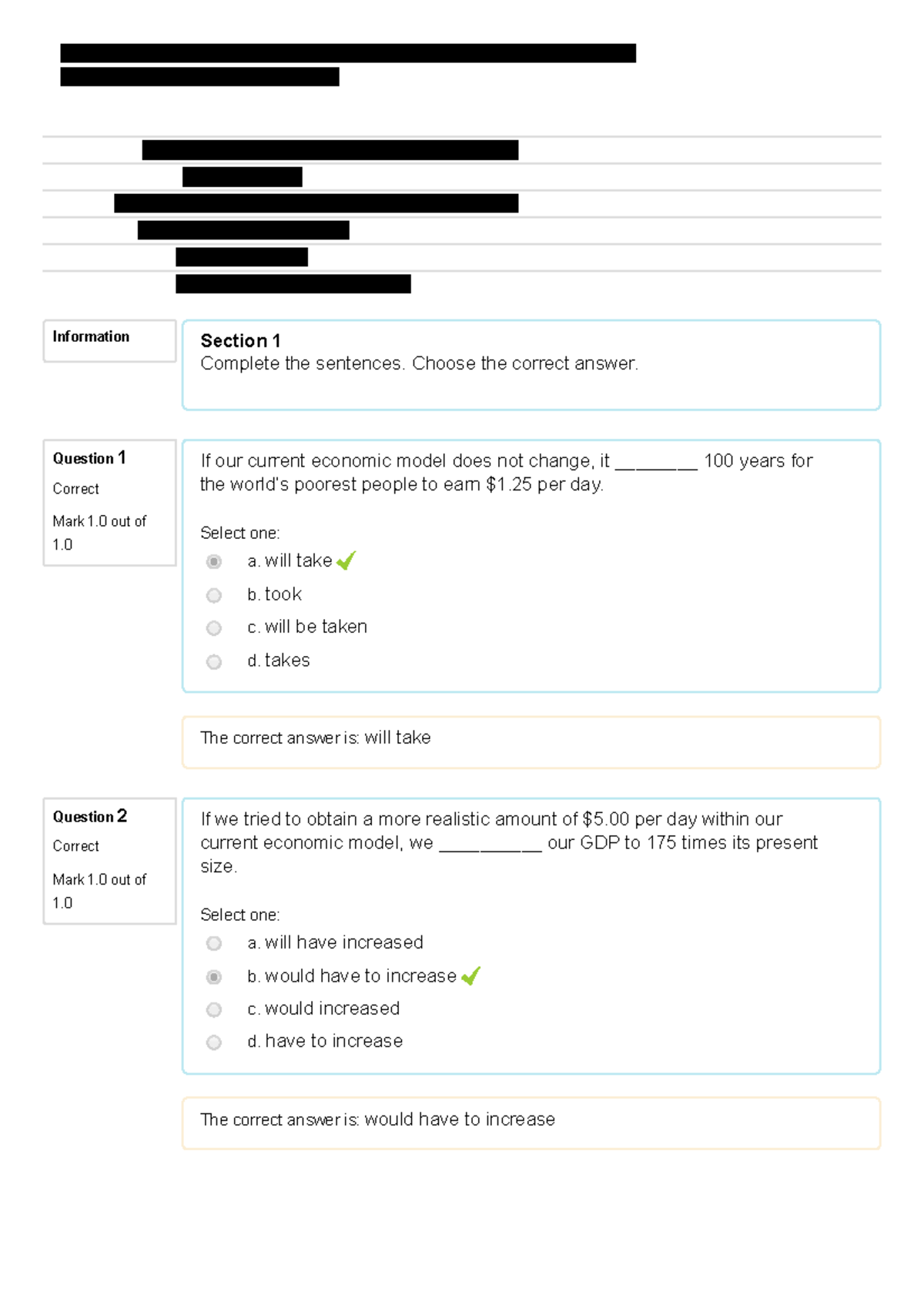 Concordia ESL 204 Grammar+Quiz+6+(Unit+5) +Conditionals - 2018/11/20 ...