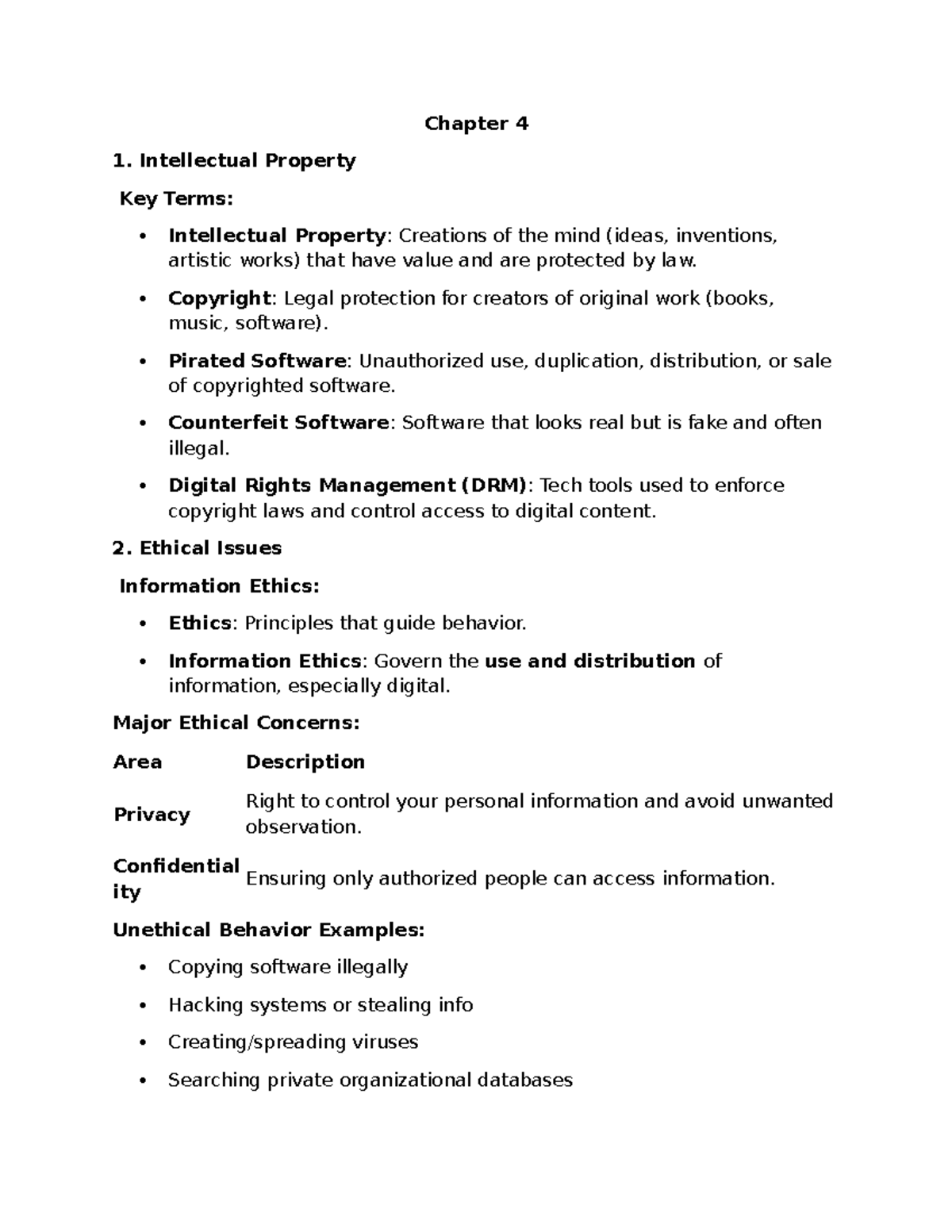 Information Security (IS 101): Policies, Threats, and Defense ...