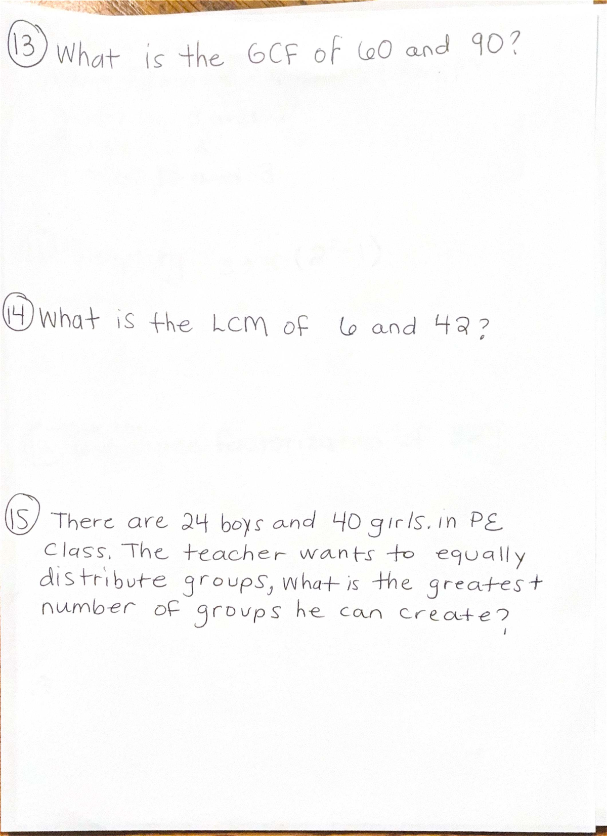 GCF, LCM, and Group Distribution Problems - Course XYZ - Studocu