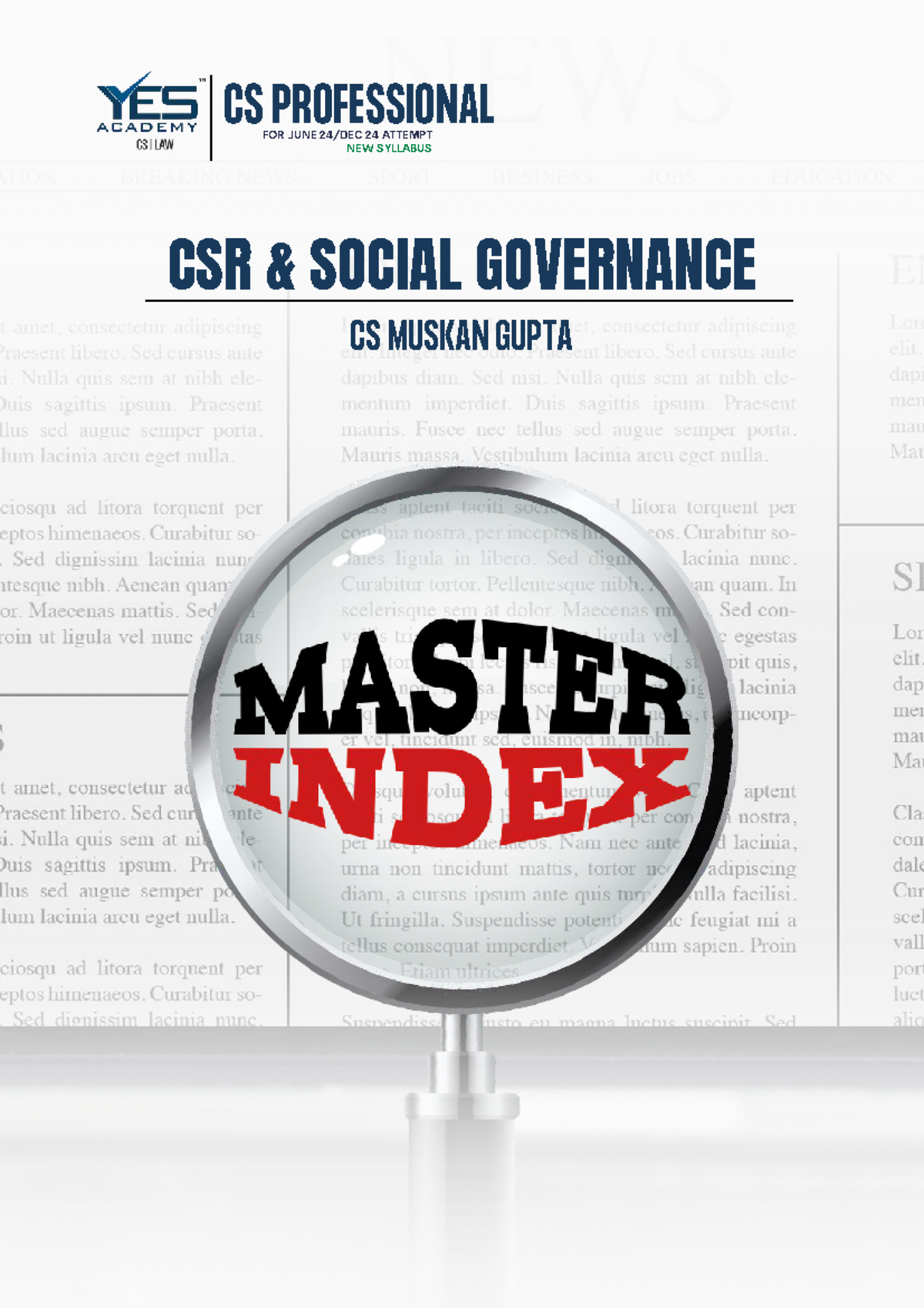 CSR Master Index for June 24 Attempt - CS Muskan Gupta - Studocu
