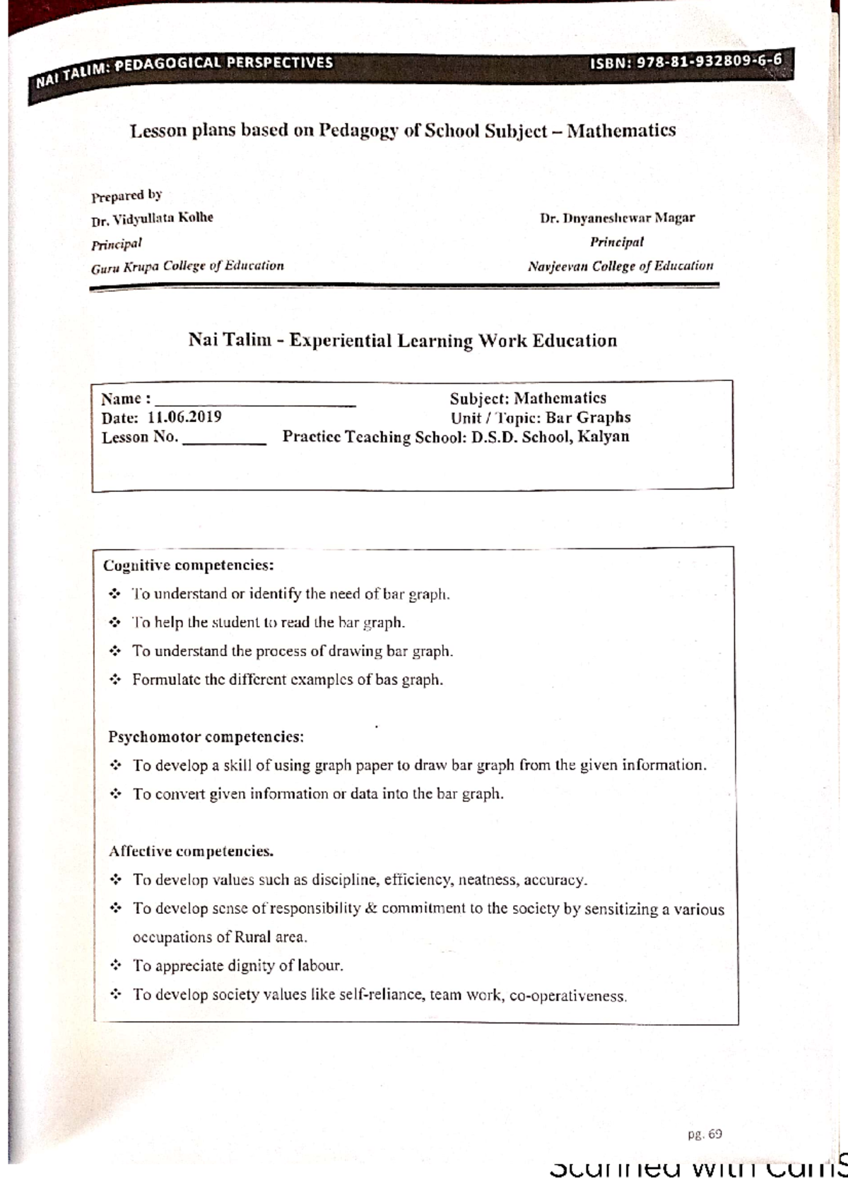 Nai Talim: Mathematics Concepts and Principles Overview - Studocu