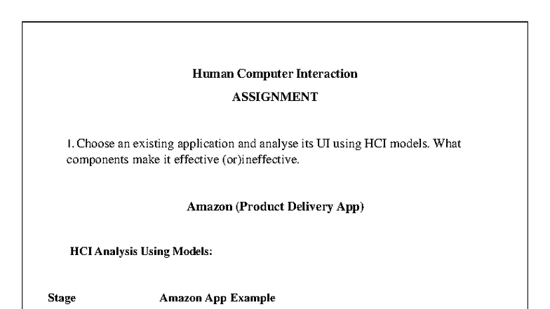 22C105 HCI Assignment - UI Analysis of Amazon App and Health Tracker ...