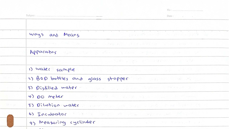 BOD Experiment Apparatus & Procedures Guide - Studocu