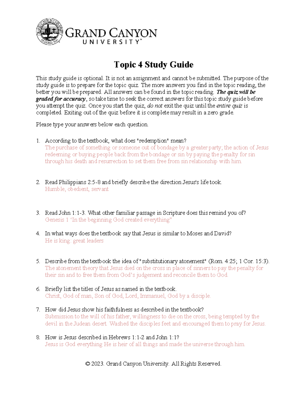 CWV 101 T4 Study Guide: Preparing for the Topic Quiz - Studocu