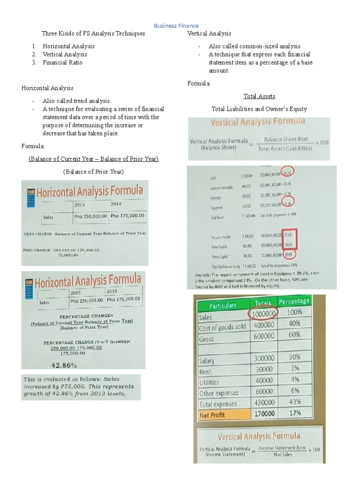4th - Business Finance - bus fin reviewer finals - Business Finance ...