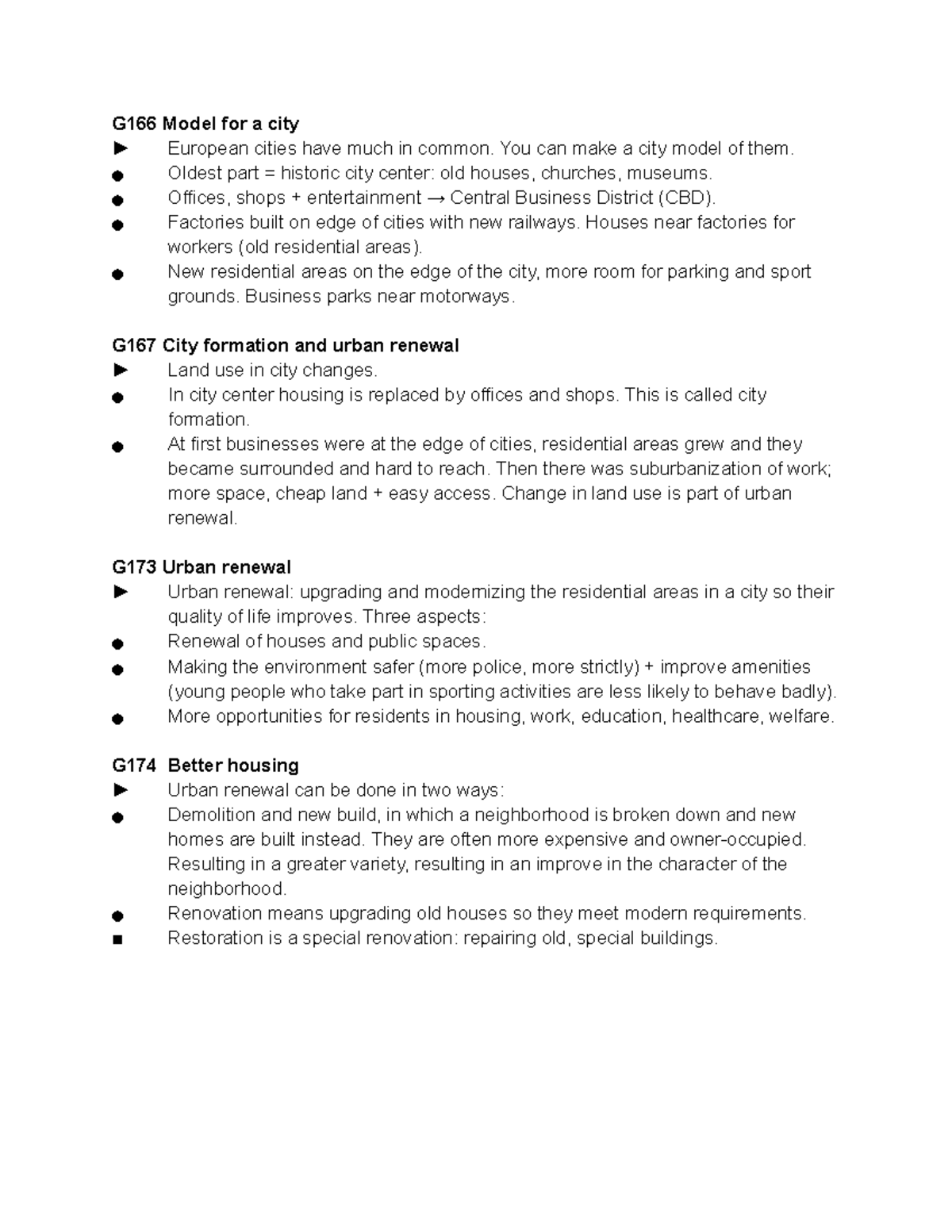 G166-G251 Urban and Economic Development Overview - Geo Study Guide ...