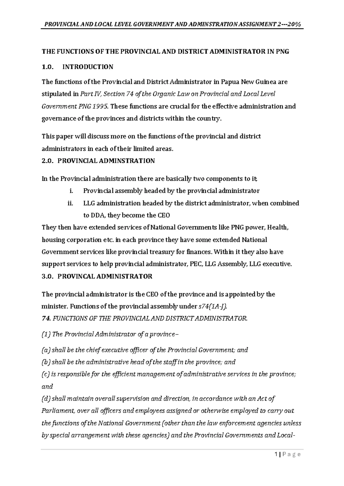 PNG Government Structure: National, Provincial & Local Levels Explained ...