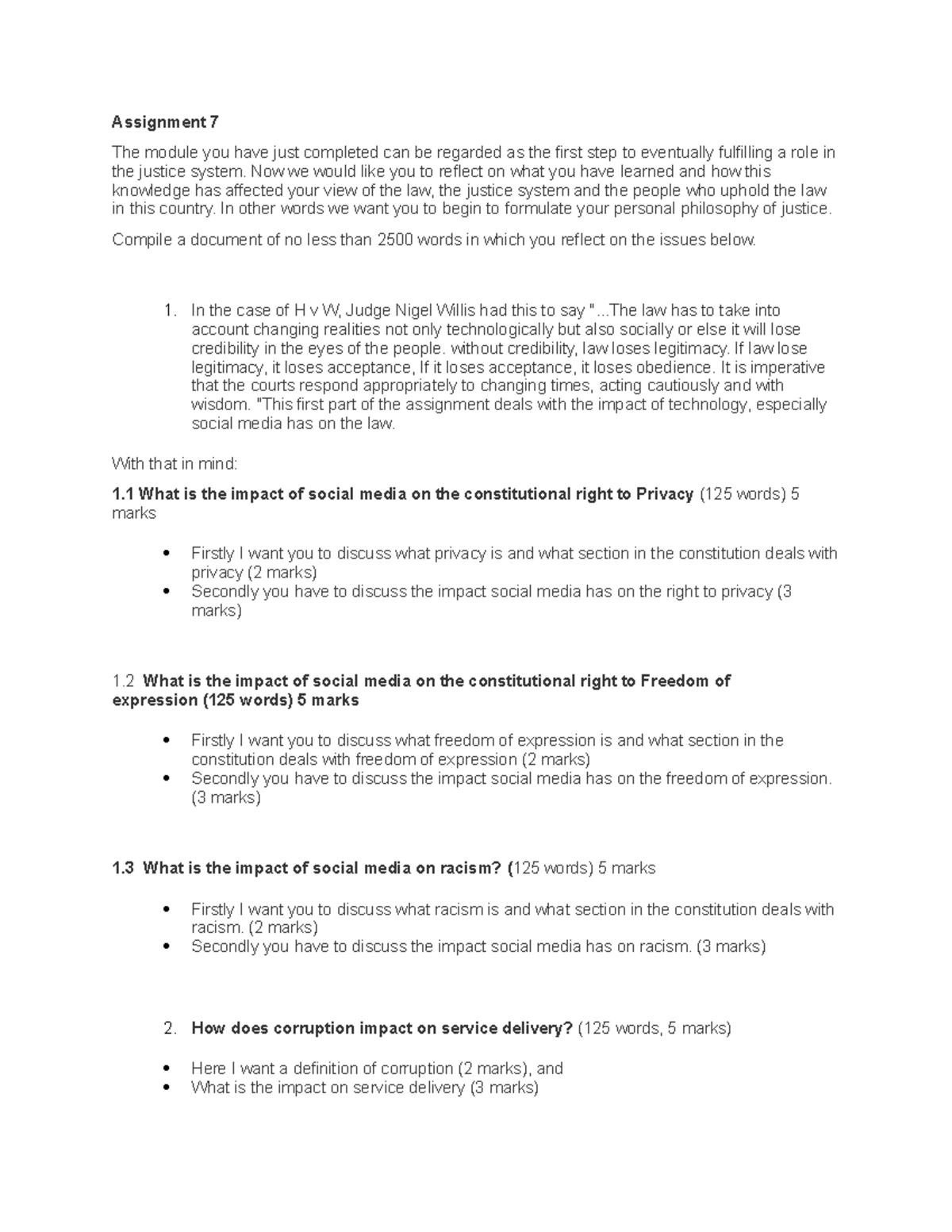 Assignment 7 questions with explaination - Assignment 7 The module you ...