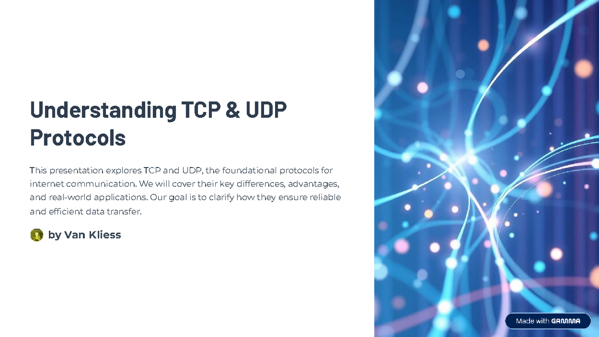 Understanding TCP and UDP Protocols: Key Differences and Applications ...