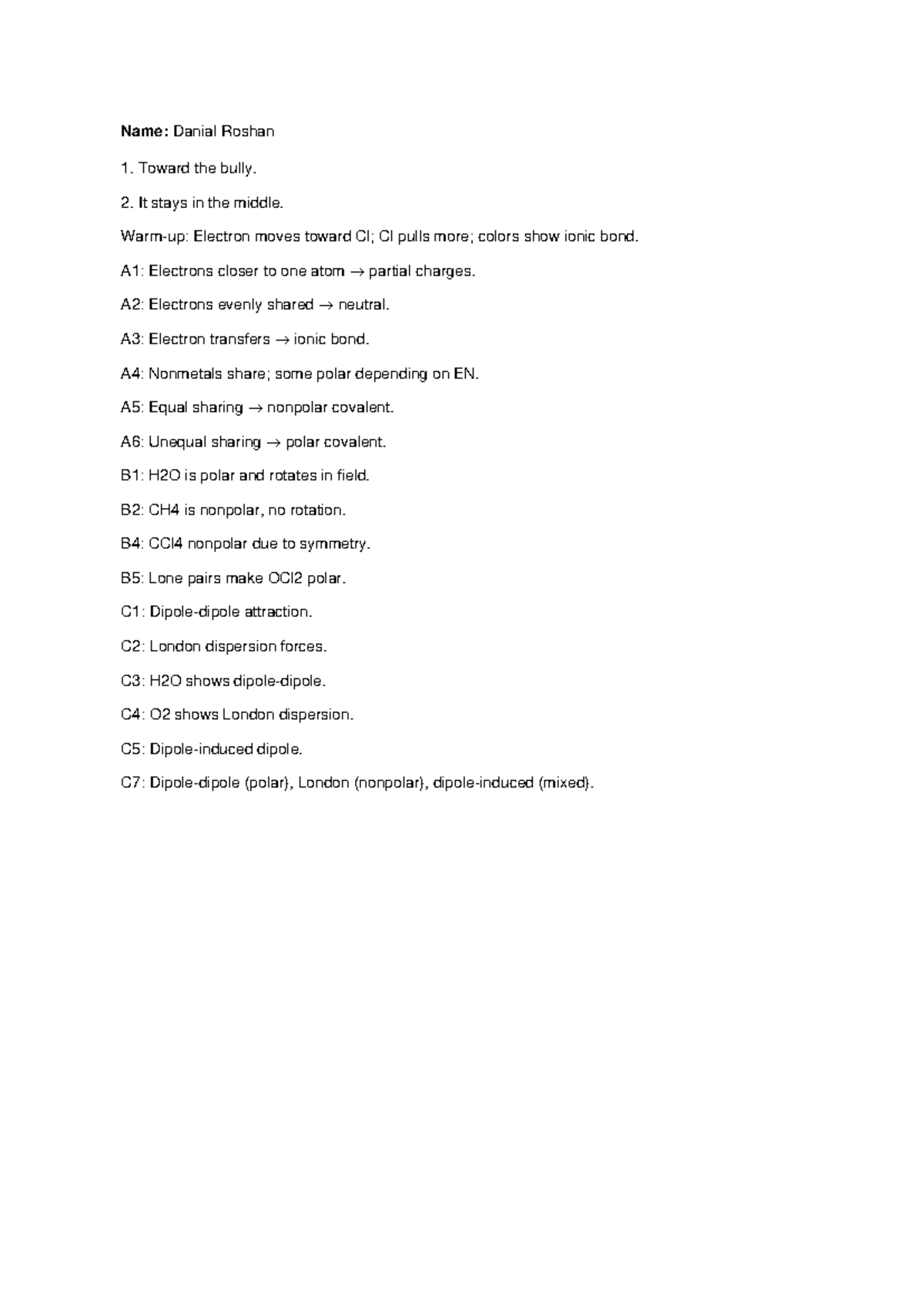 Chemistry 101: Ionic and Covalent Bonding Concepts - Studocu