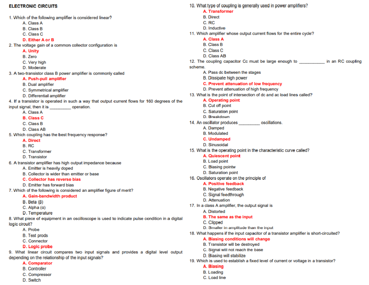 Electronic-circuits - Solutions - Bachelor of Science in Electrical ...