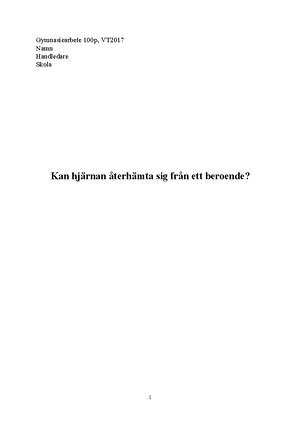 [Solved] hur skriver man metod i gymnasiearbete - Gymnasiearbete - Studocu