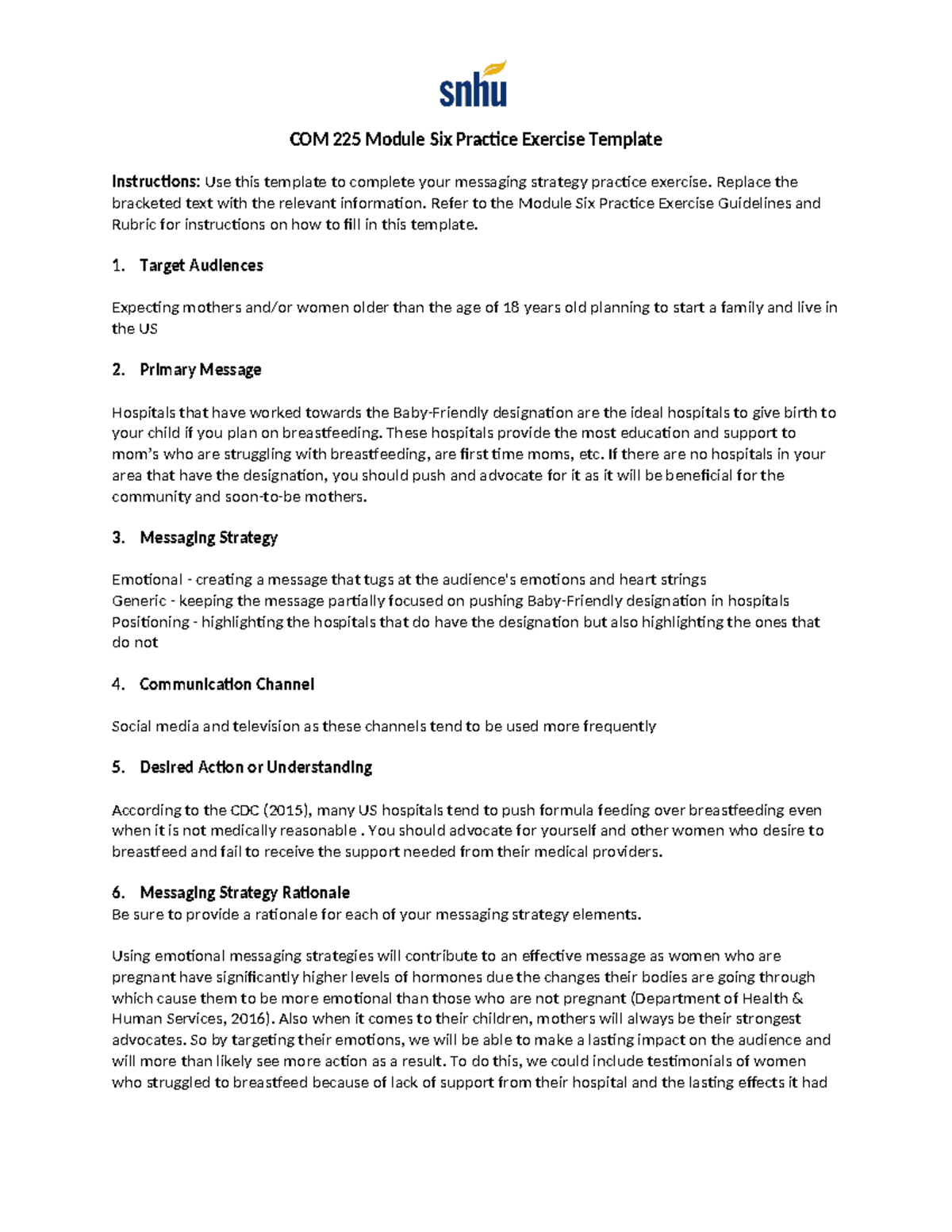 COM 225 Module Six Practice Exercise Template - COM 225 Module Six ...