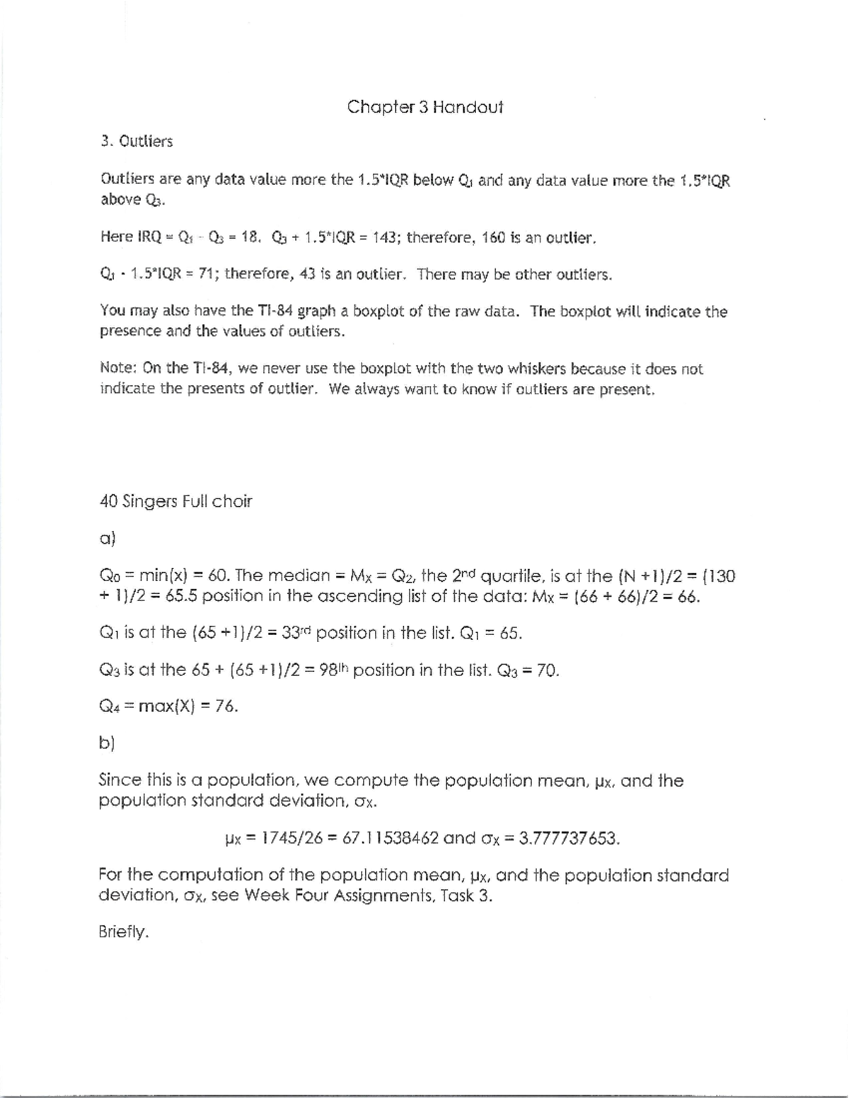 Chapter 3 Handout-7 Stats: Data and Models 4th edition - Chapter 3 ...