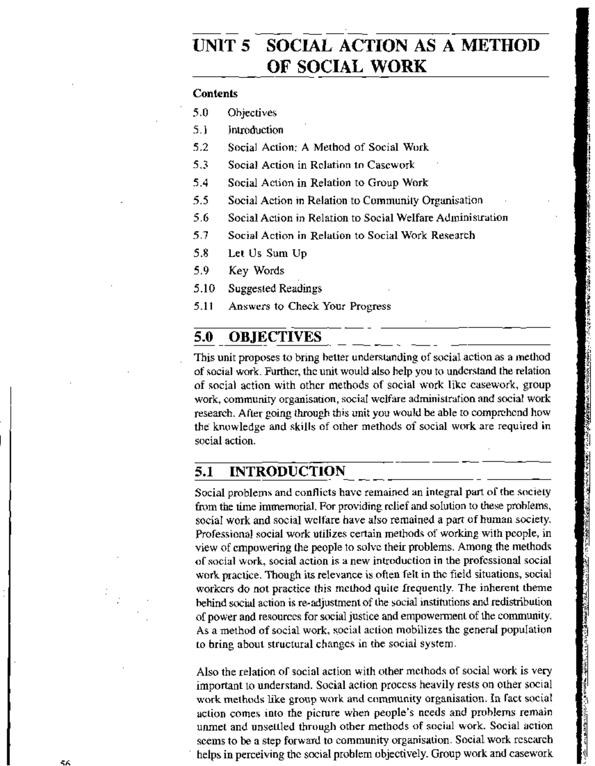 Social Action as a Method in Social Work: Unit 5 Overview - Studocu