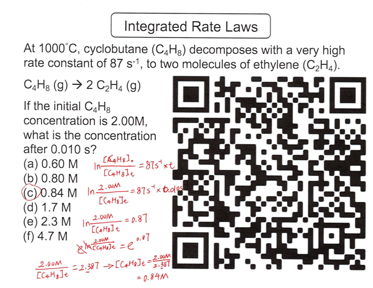 Integrated Rate Laws: Lecture Notes for CHEM 09-26-2025 - Studocu