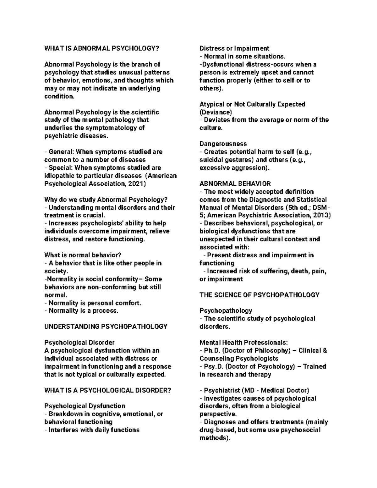 Abnormal Psychology Overview: Understanding Mental Disorders and ...