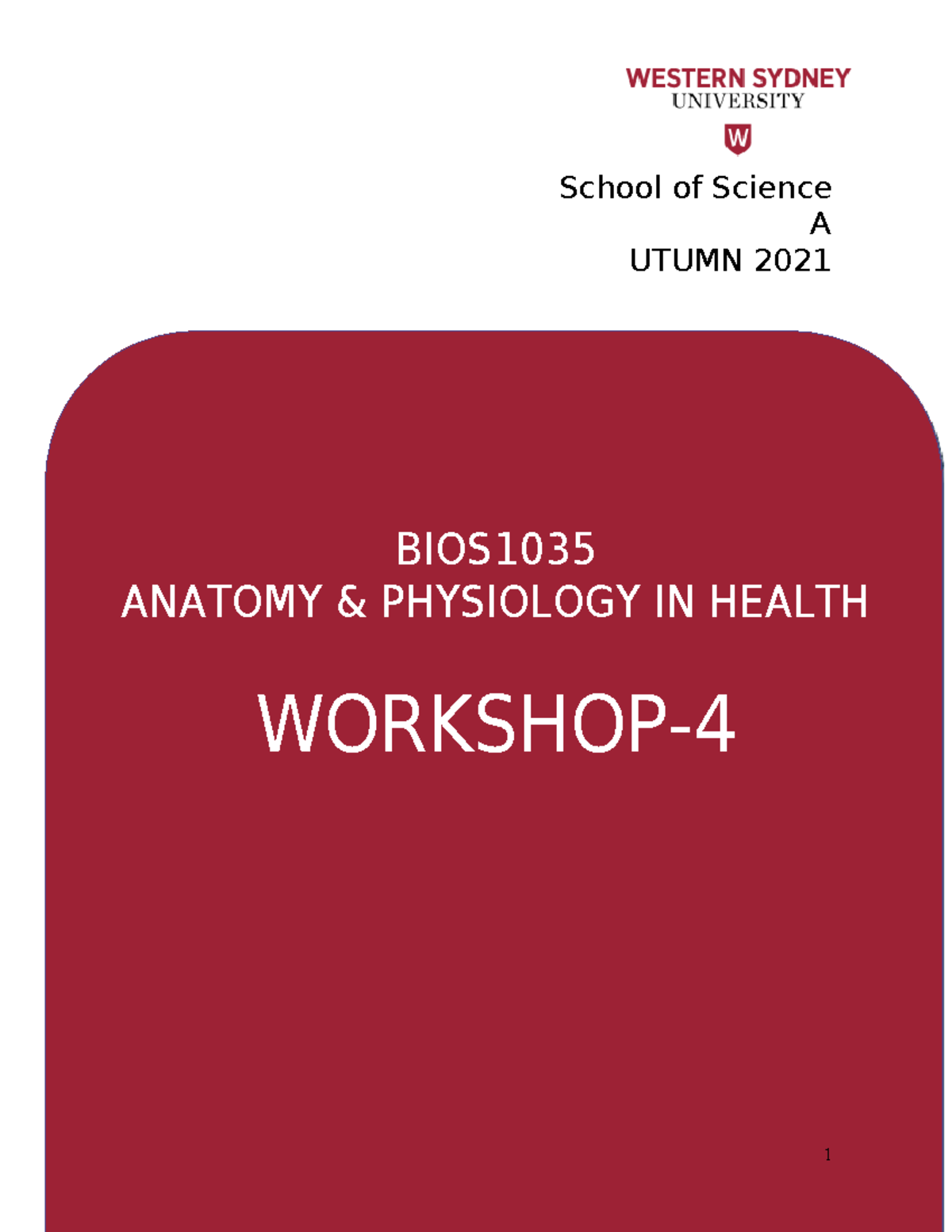 BIOS1035 Autumn 2021 Anatomy & Physiology: Nervous System Case Study ...