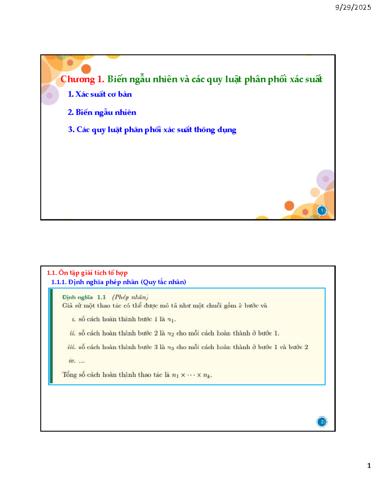Chương 1 - Biến Ngẫu Nhiên và Các Quy Luật Phân Phối Xác Suất - Studocu