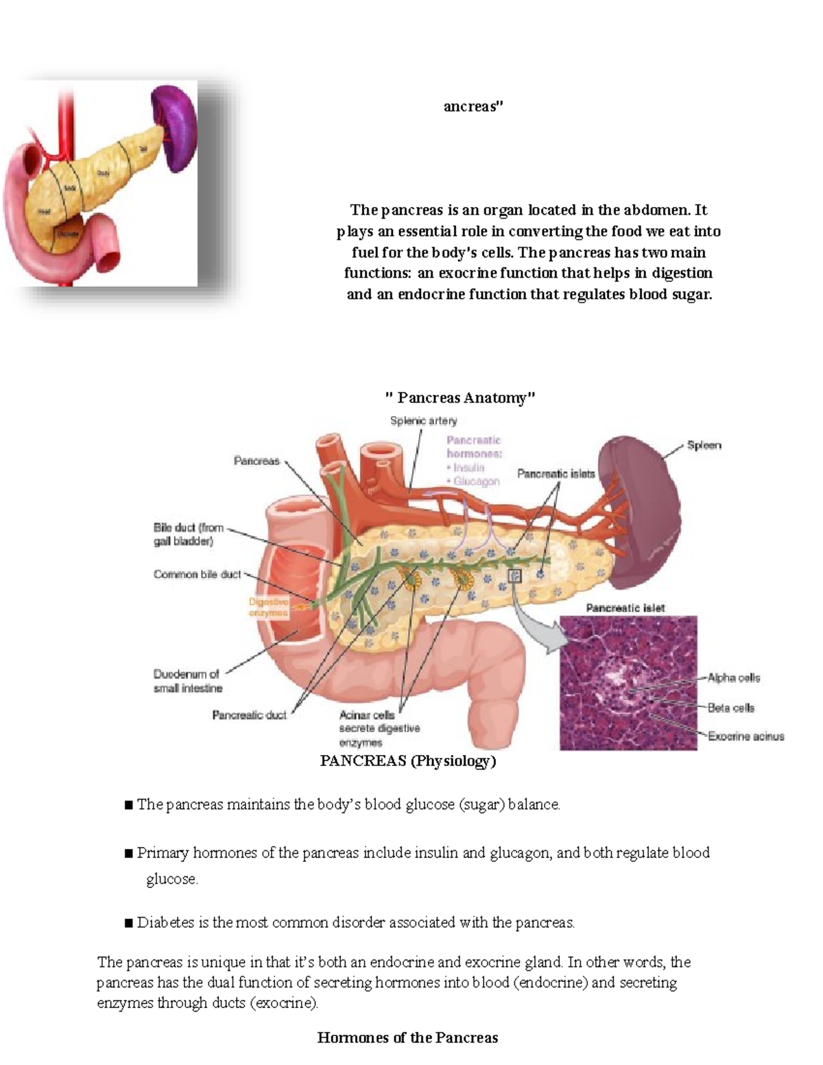 Understanding Pancreatic Hyperfunction and Hypofunction: DM Insights ...
