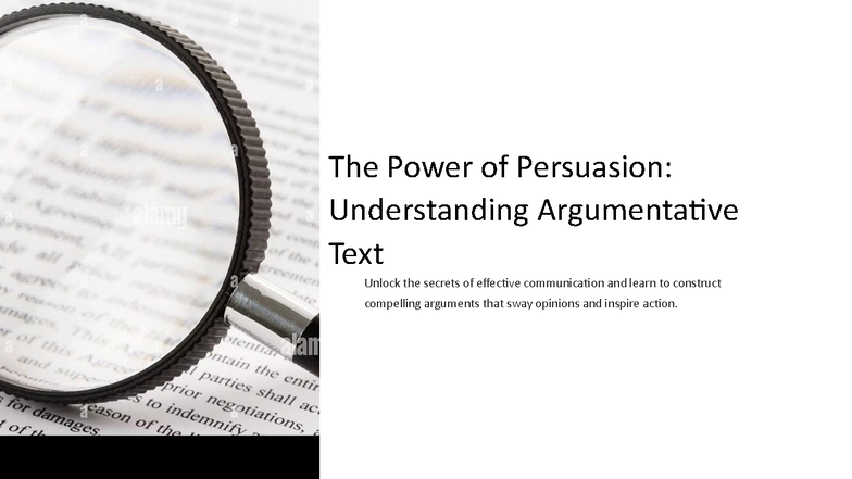 ENG 201: The Power of Persuasion in Argumentative Texts - Studocu