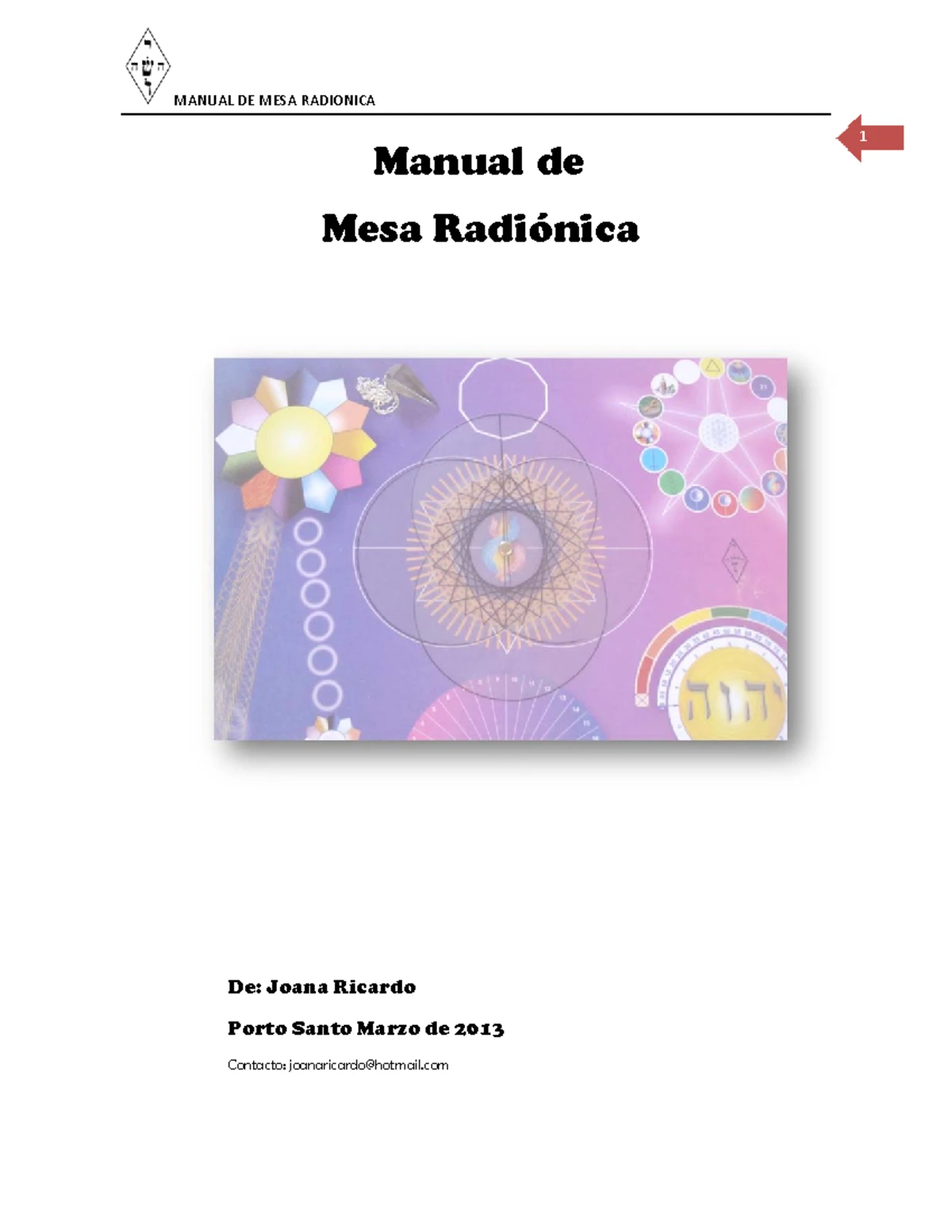 1.3 Manual de Mesa Radionica - 1 Manual de Mesa RadiÛnica De: Joana ...