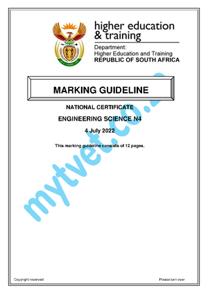 Engineering science n4 April 2021 Memo - NATIONAL CERTIFICATE ...