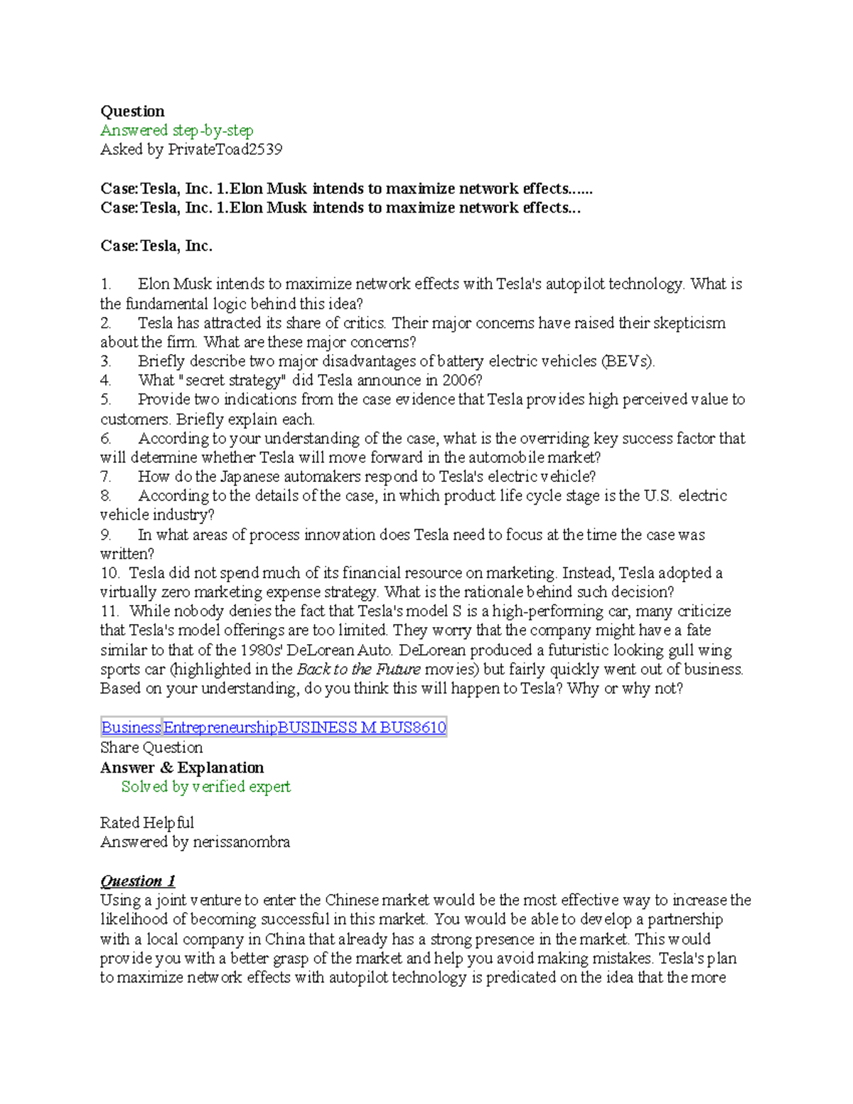 Tesla Case Study Analysis: Key Insights on Innovation and Challenges ...