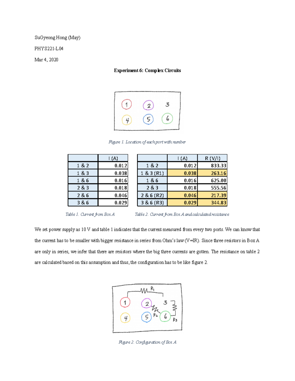 Lab Report #6: Analysis of Complex Circuits in PHYS221-L - Studocu