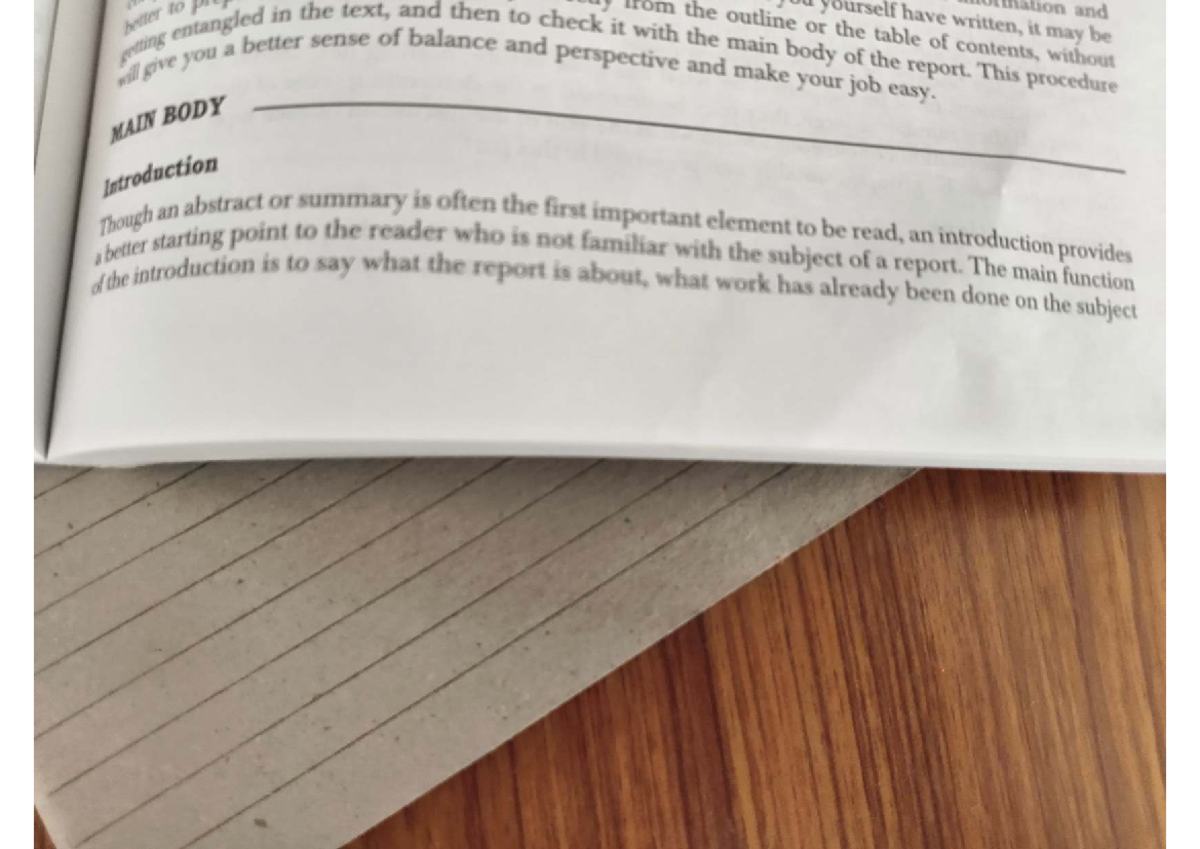 Business Correspondence Report Writing (146): Layout Guide - Studocu