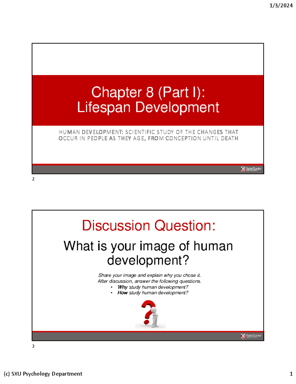 Lifespan Development Lecture Notes (Ch 8) - PSY 2023F - Studocu