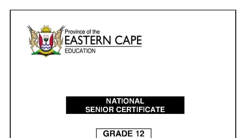 NATIONAL SENIOR CERTIFICATE GRADE 12 ENGLISH FIRST ADDITIONAL LANGUAGE ...
