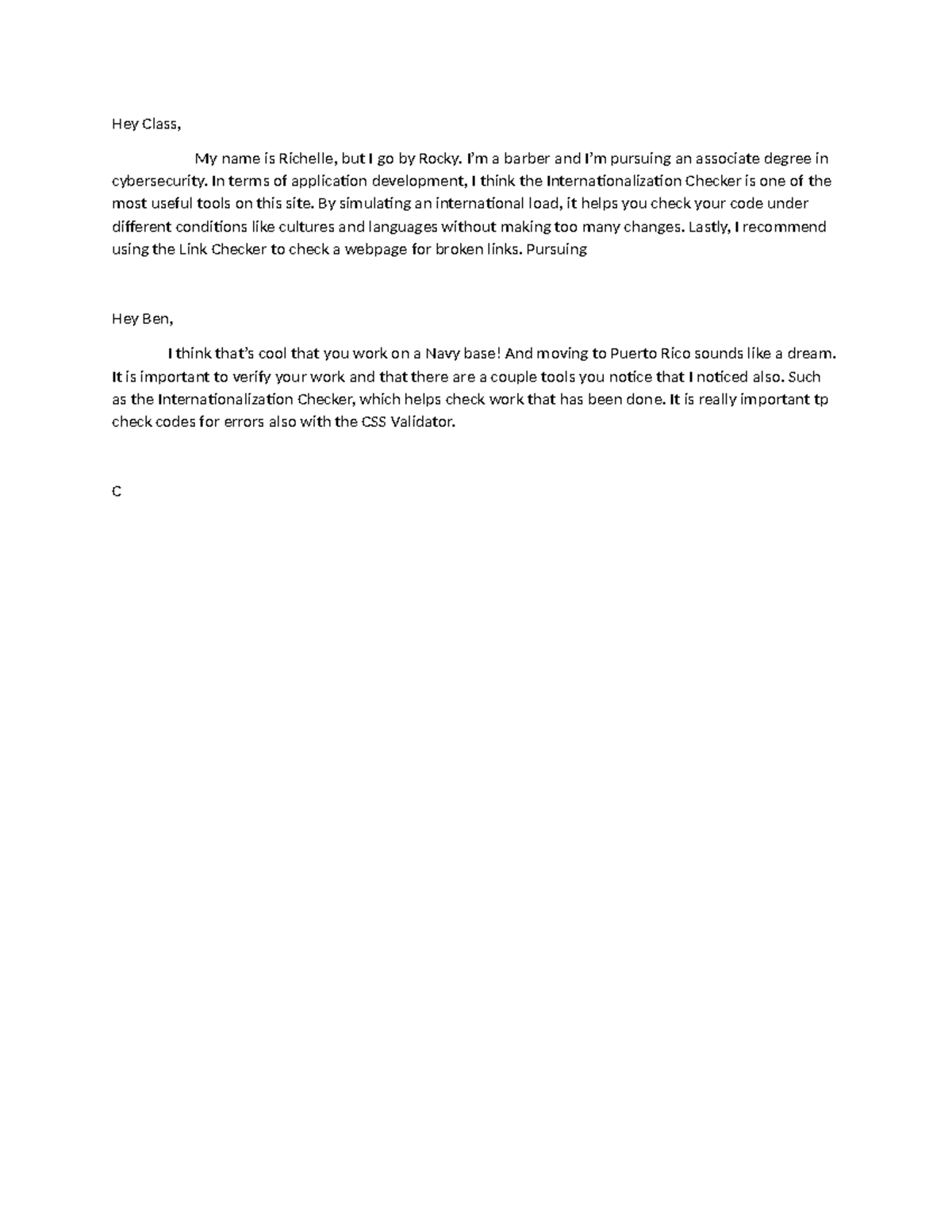 1-1 Discussion and Replies for CYB 240: Tools for Code Verification ...