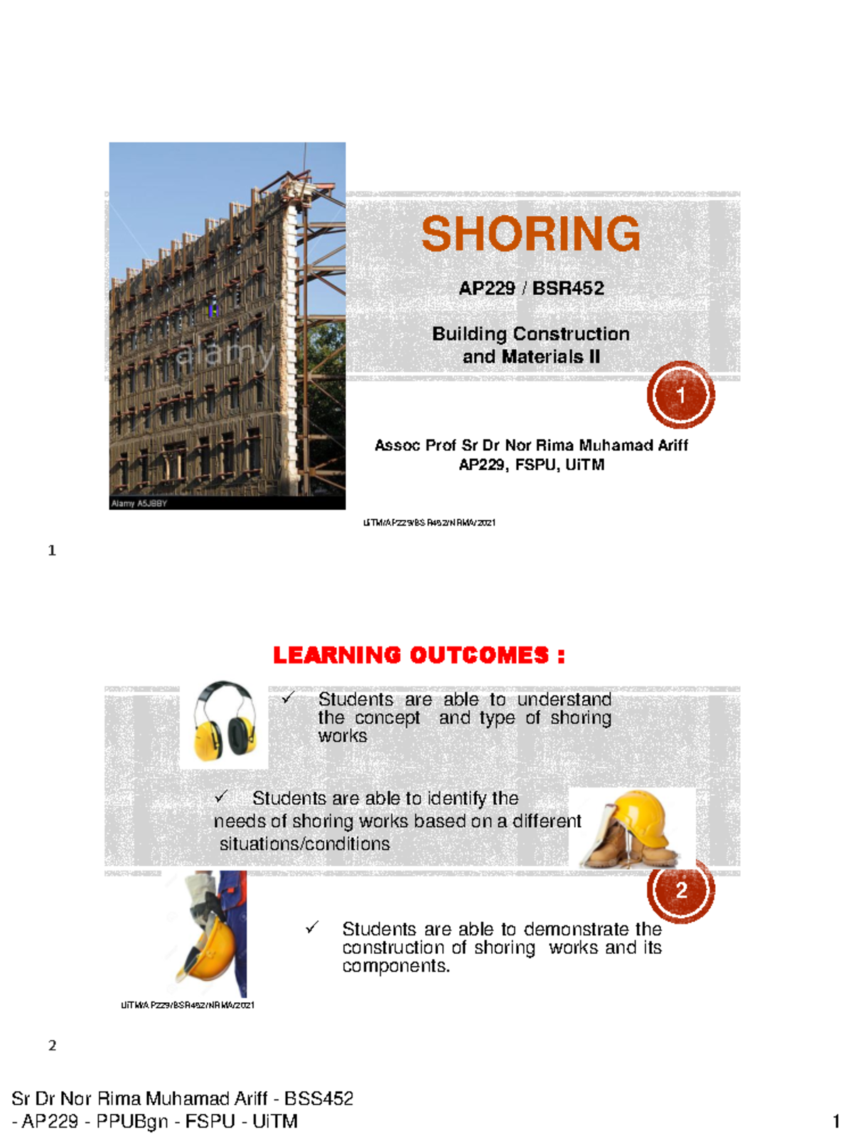 Topic 9 - Shoring Systems 2021 - Sr Dr Nor Rima Muhamad Ariff - BSS ...