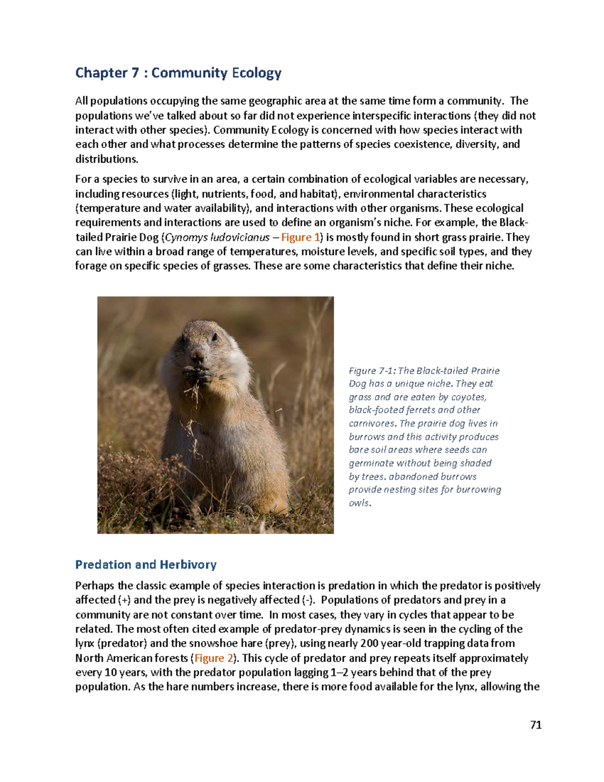 Community Ecology: Species Interactions & Dynamics (Chapter 7) - Studocu