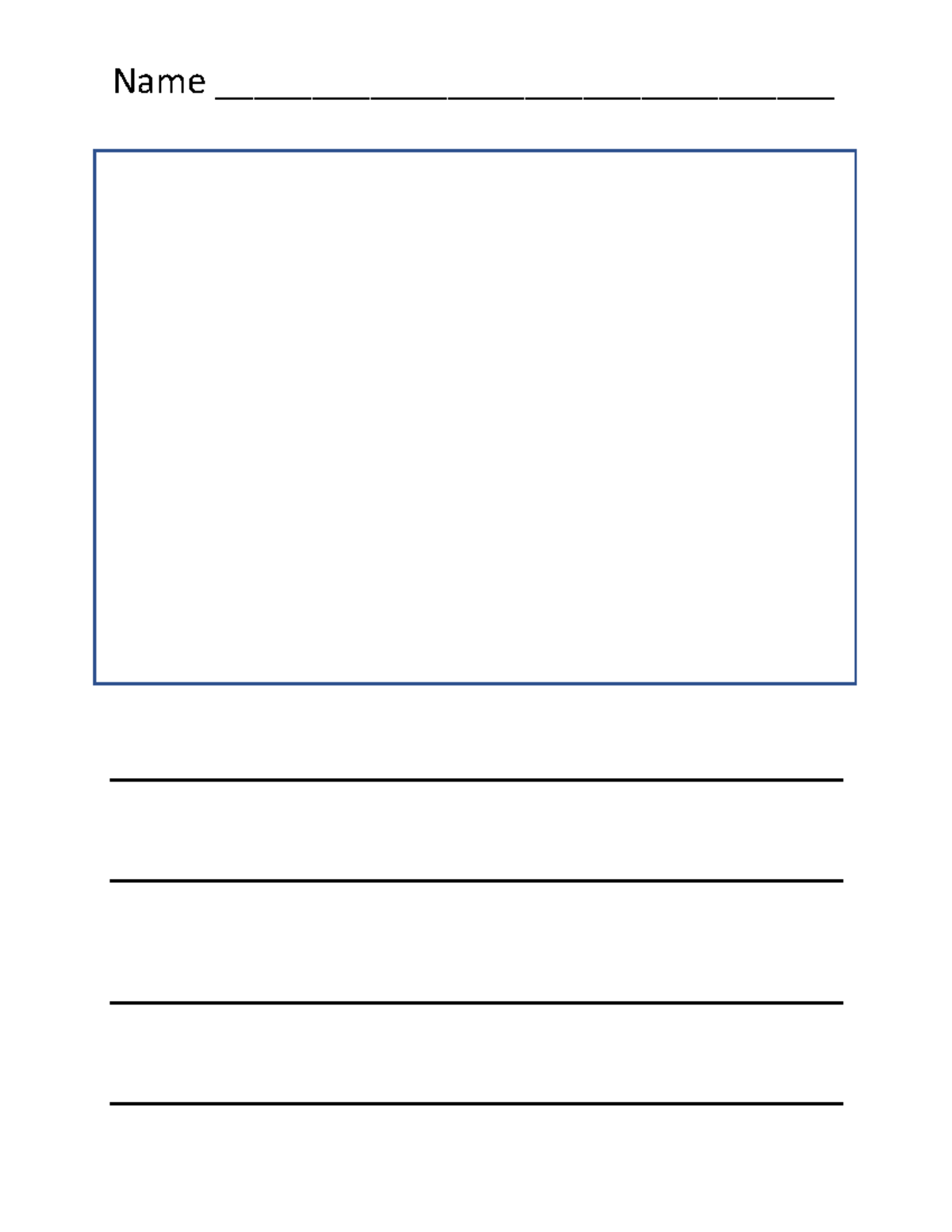 Writing and drawing template - Name - Studocu