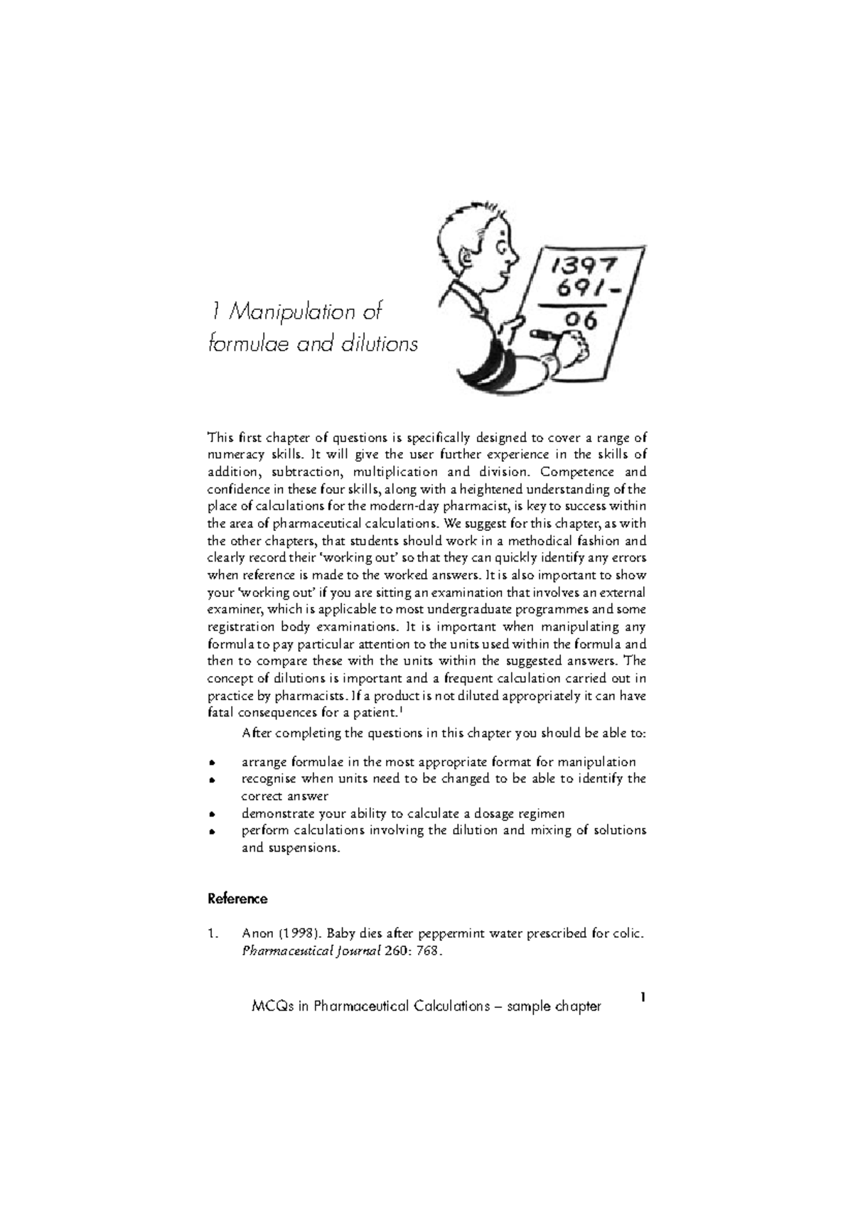 MCQs on Pharmaceutical Calculations: Sample Questions for Exam Prep - Studocu